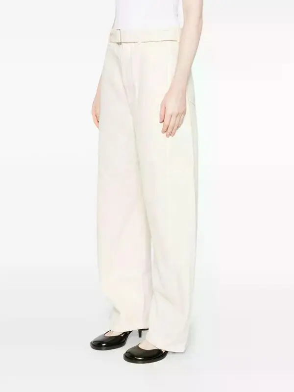 LEMAIRE Belted Panelled Jeans - Neutrals