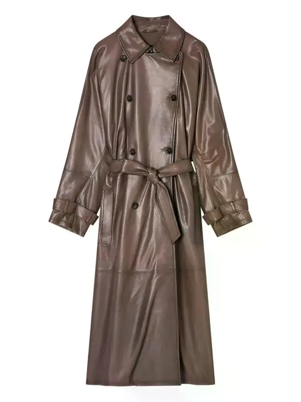 Emporio Armani Double-breasted Belted Trench Coat
