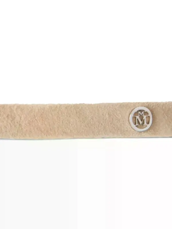 MAISON MICHEL Logo-plaque Headband - Neutrals