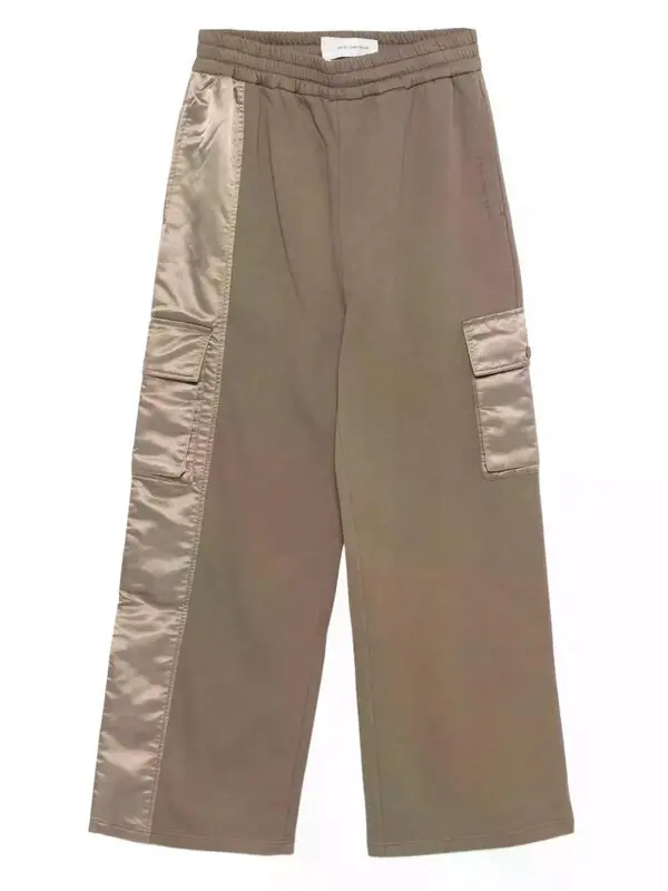 FENG CHEN WANG Satin-panel Cargo Trousers