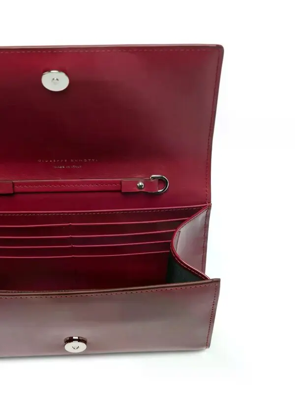 GIUSEPPE ZANOTTI Patent Leather Clutch - Red