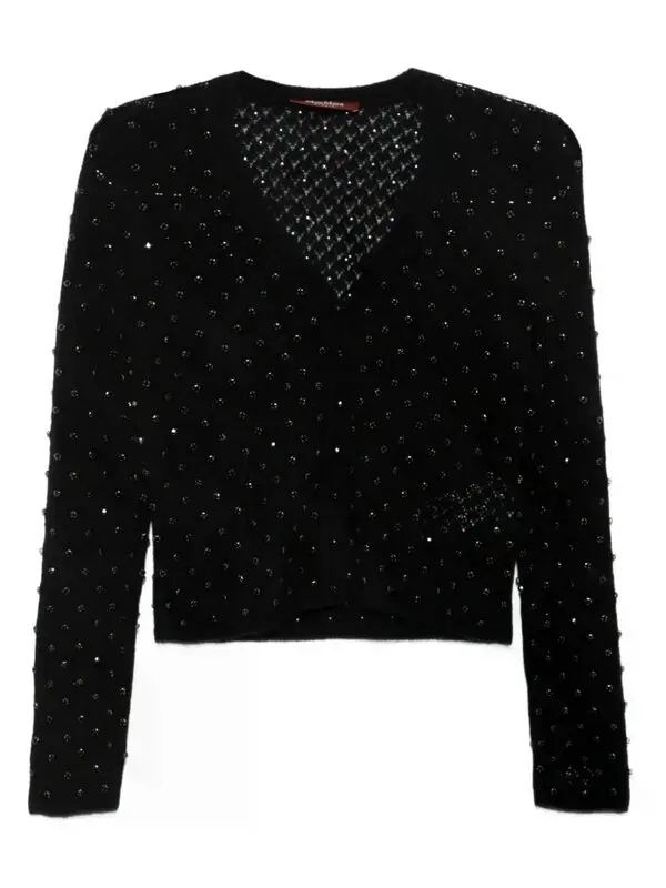 Max Mara Embellished V-neck Cardigan