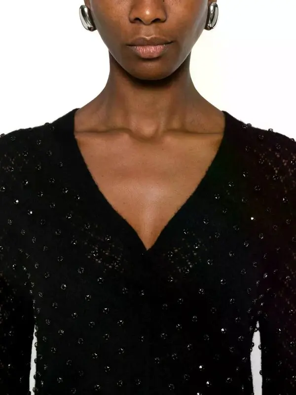 Max Mara Embellished V-neck Cardigan