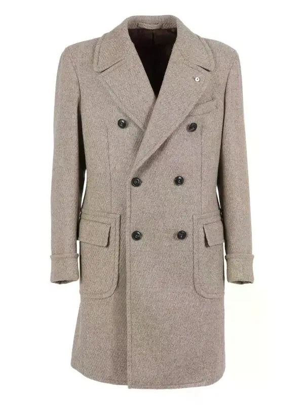 BRANDO Double-breasted Wool-cashmere Blend Coat