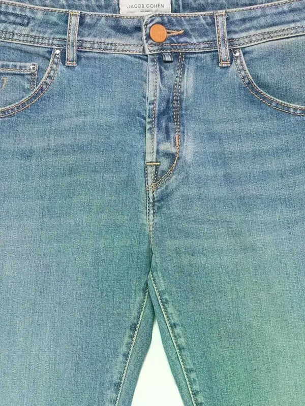 Jacob Cohen Embroidered-pocket Jeans - Blue