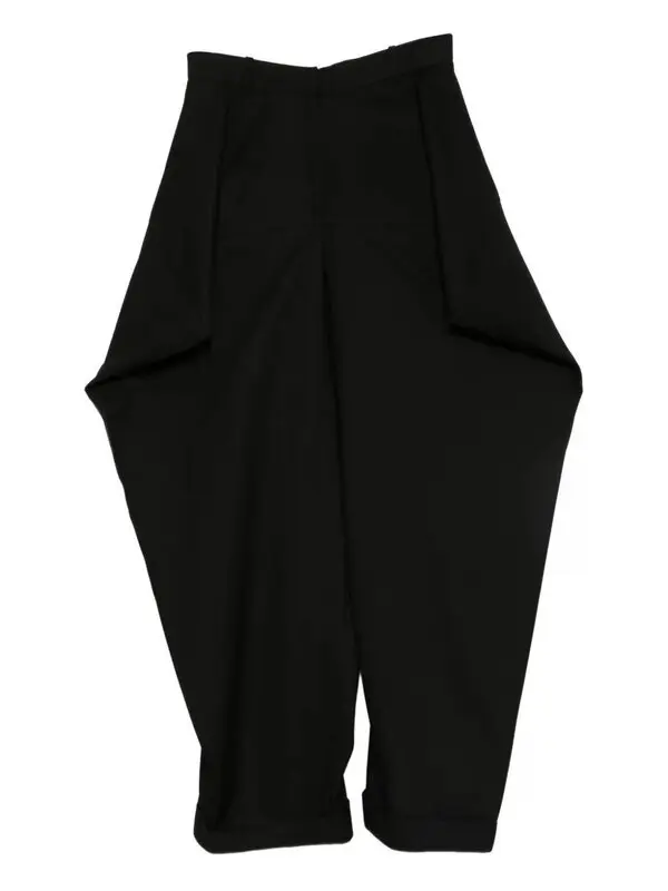 Viktor & Rolf Triangle Pleated Wool Trousers