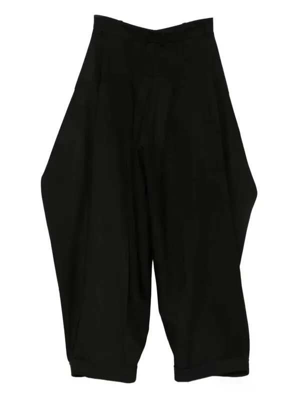 Viktor & Rolf Triangle Pleated Wool Trousers