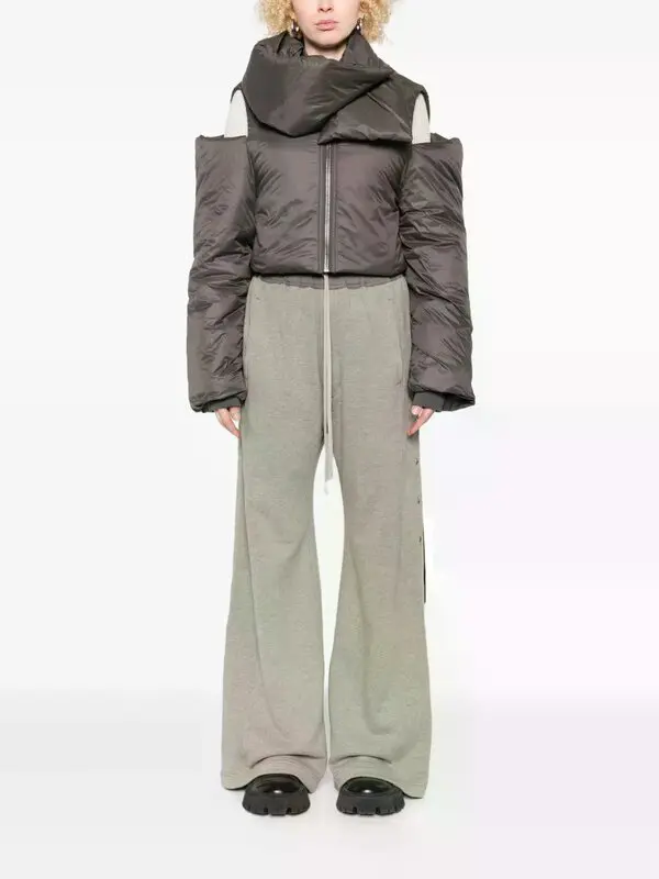 Rick Owens Zip-front Cropped Jacket - Silver