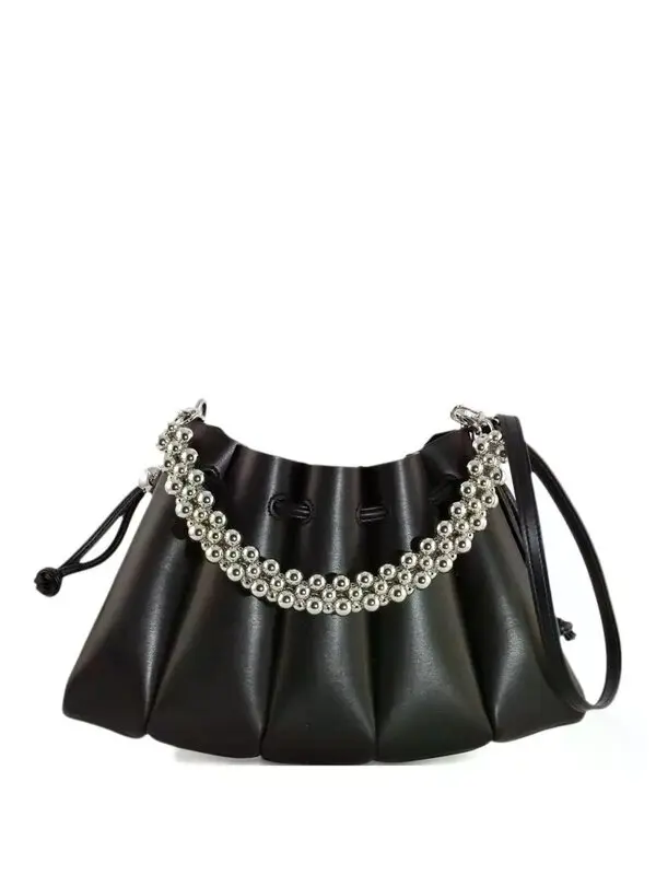 THEMOIRE Beaded-handle Pleated Shoulder Bag