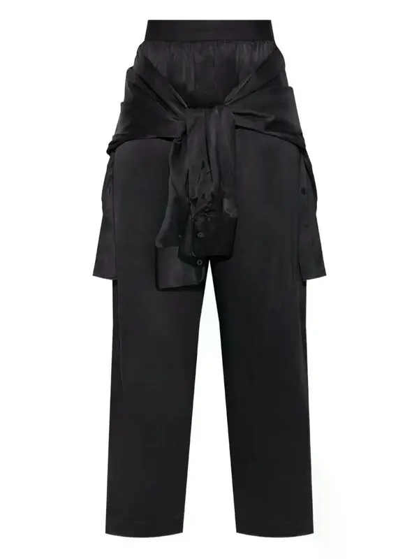 Alexander Wang Knotted-detail Silk Pants