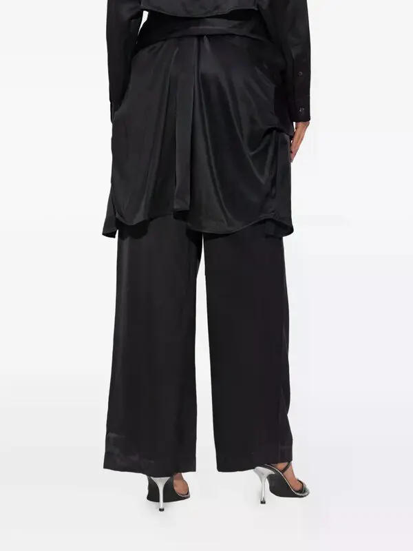 Alexander Wang Knotted-detail Silk Pants
