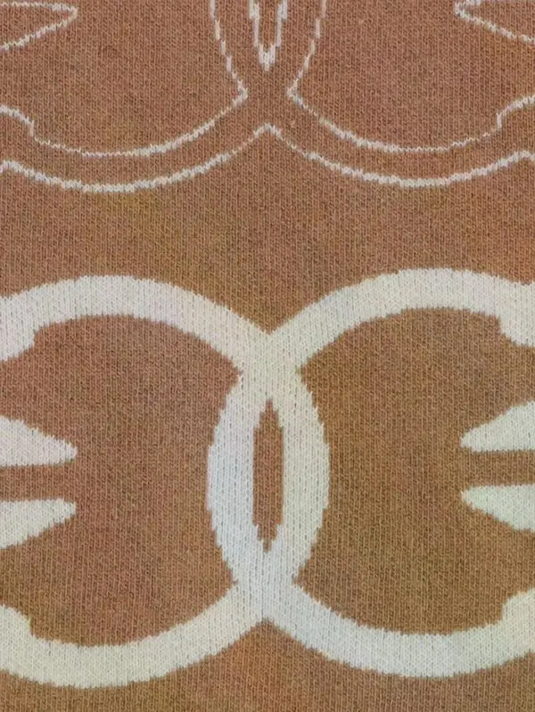 Pinko Love Birds Fringed Scarf - Neutrals
