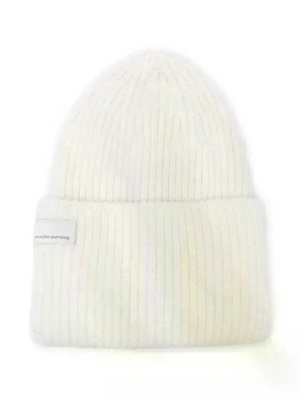 NINE:INTHE:MORNING Ribbed Wool Beanie - Neutrals