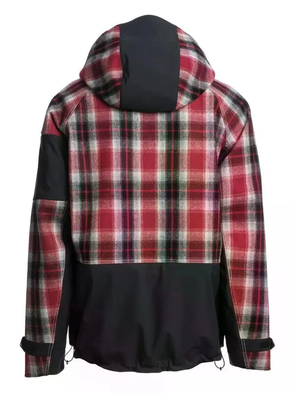 PARAJUMPERS Plaid-panel Hooded Jacket