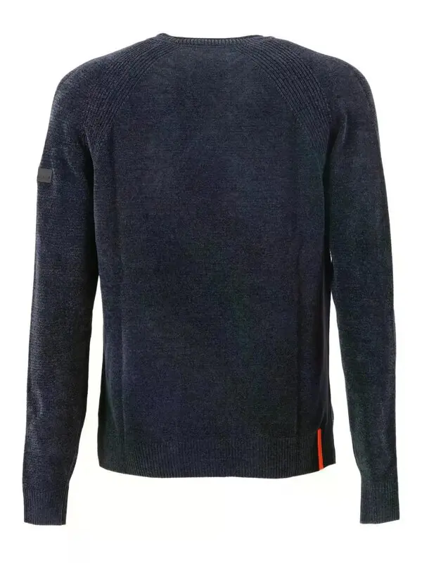 RRD Velvet Round-neck Sweater - Blue