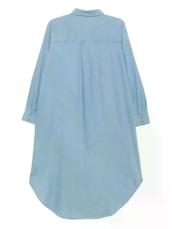 Eileen Fisher Organic Cotton Shirt Dress In Blue - 15% Off | Editorialist