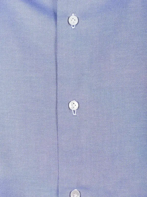BARBA NAPOLI Long-sleeve Button-down Shirt - Blue