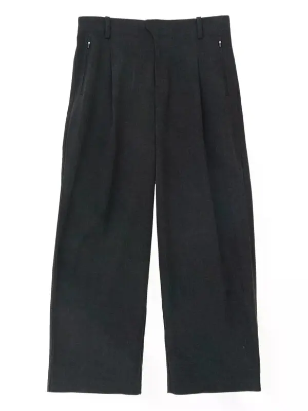 HIKING PATROL Pleated Trousers - Dark Grey