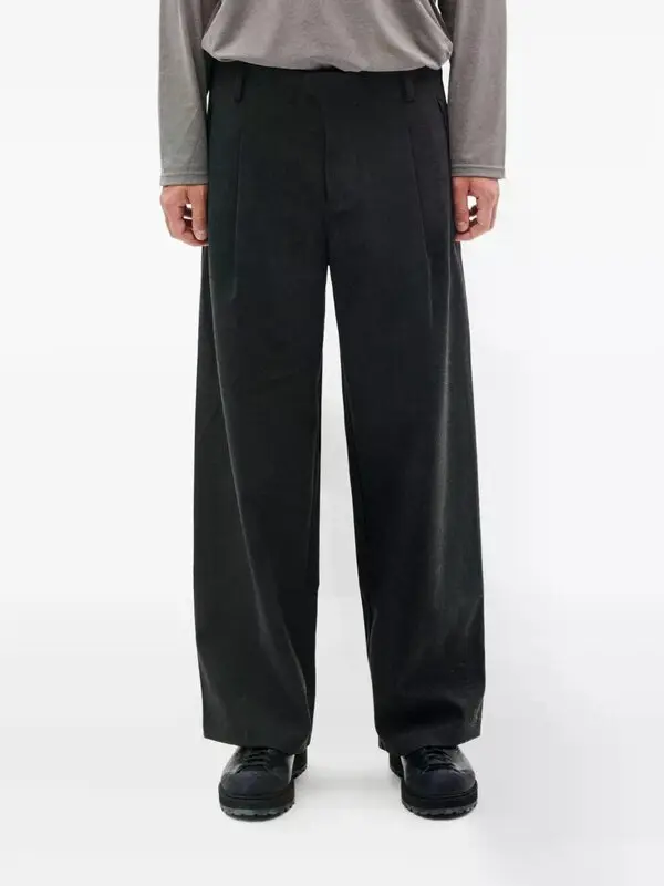 HIKING PATROL Pleated Trousers - Dark Grey