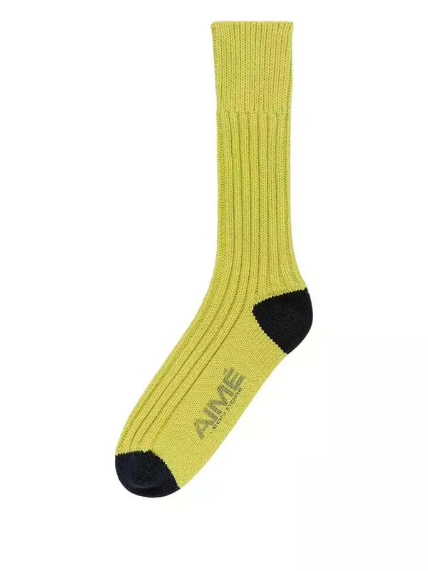 Aimé Leon Dore Ribbed Crew Socks - Green