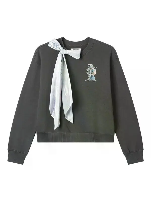 MUSIUM DIV. Scarf-detail Sweatshirt