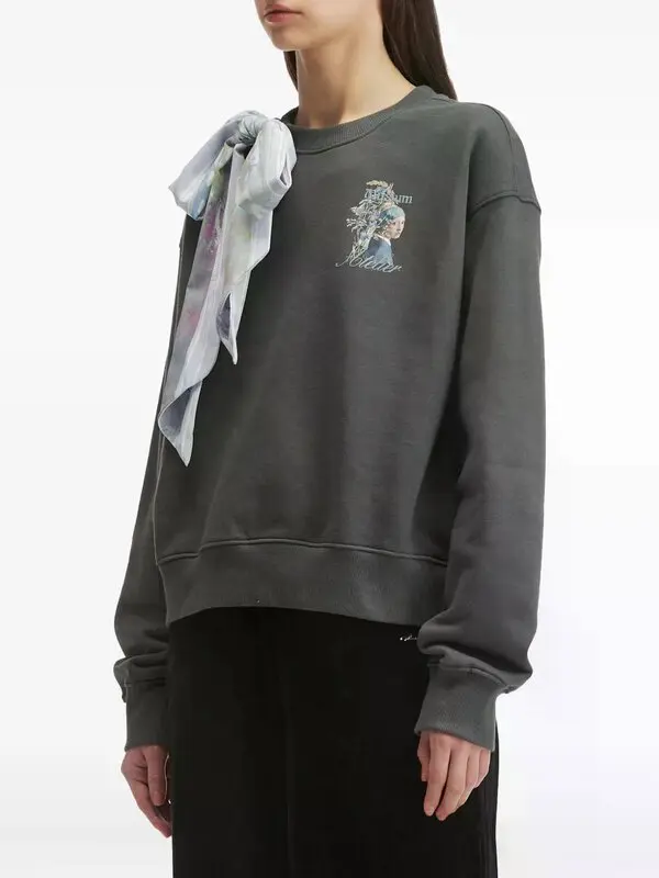 MUSIUM DIV. Scarf-detail Sweatshirt