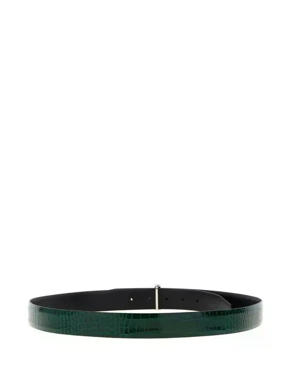 TOM FORD Crocodile-embossed Reversible Belt