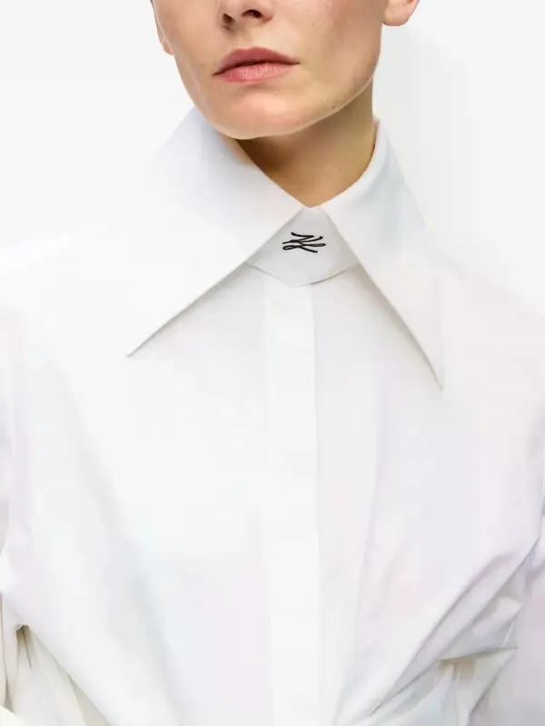 Karl Lagerfeld Karl Studio Poplin Bow Blouse