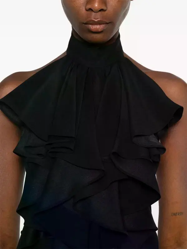 Viktor & Rolf Jabot-collar Gown