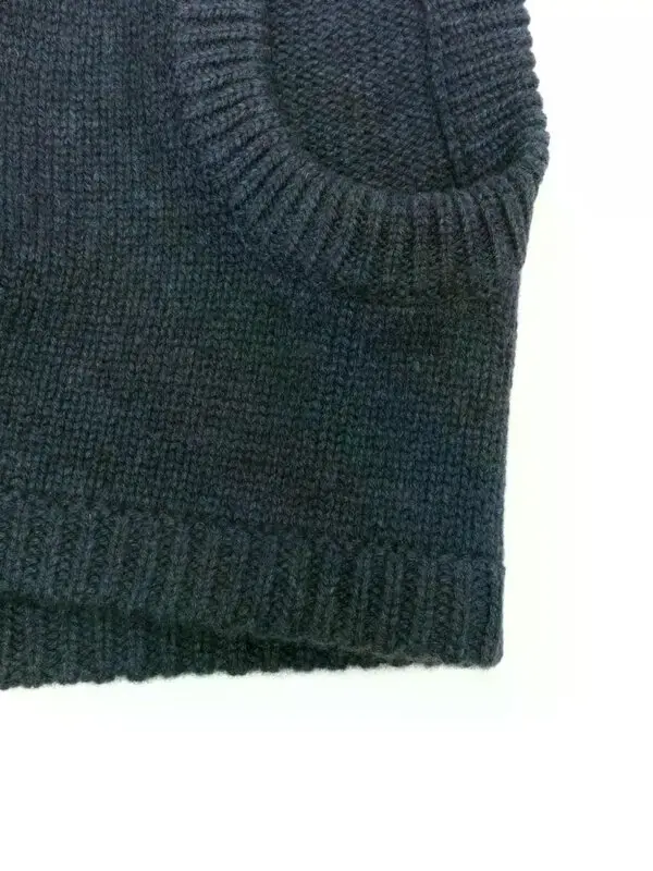 LISA YANG Ribbed Knit Balaclava - Blue