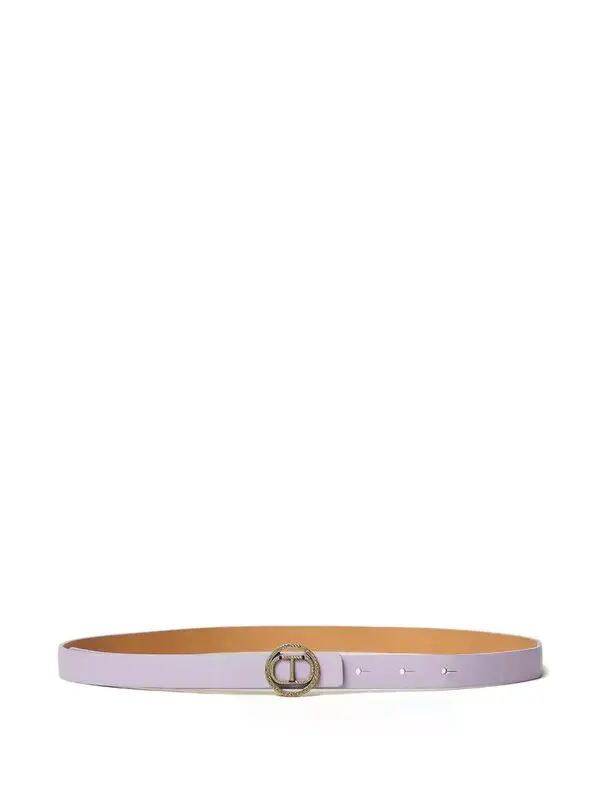TWINSET Oval-t Buckle Belt - Purple