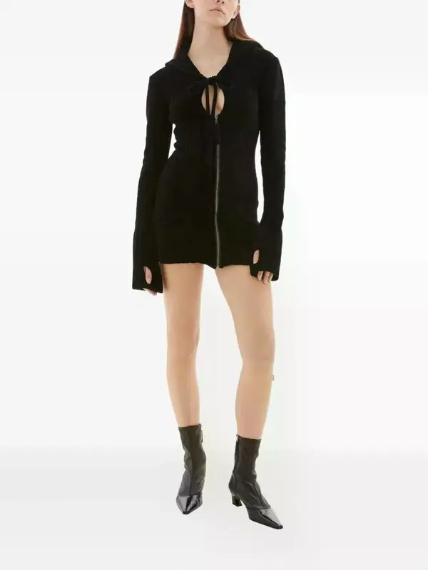 Ottolinger Hooded Zip-front Mini Dress