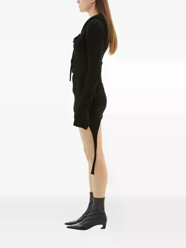 Ottolinger Hooded Zip-front Mini Dress