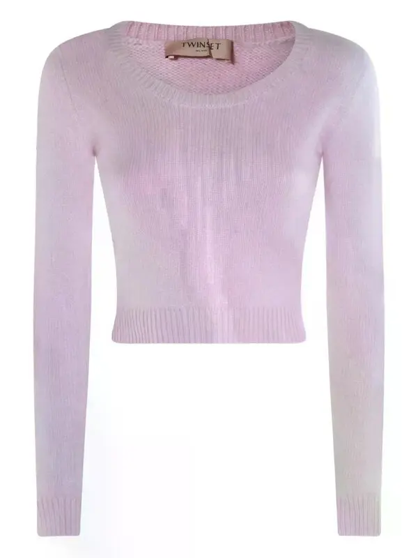 TWINSET Round-neck Cropped Sweater