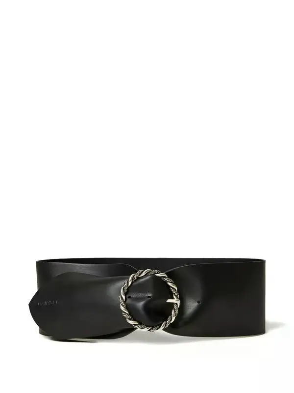 TWINSET Braided Buckle Belt - Black
