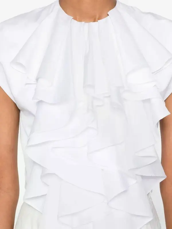 Viktor & Rolf Jabot Ruffle Top