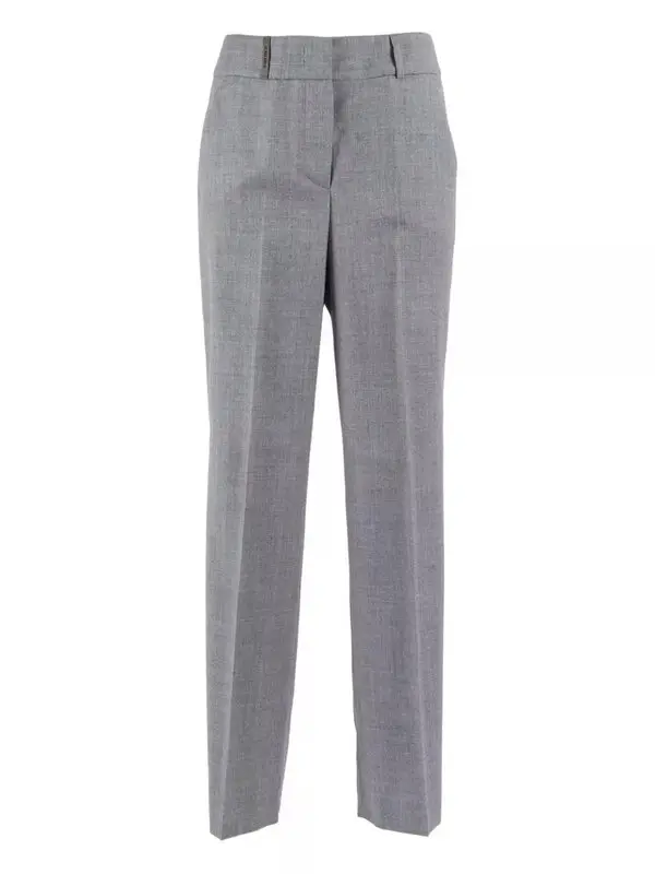 Peserico Wool Straight Leg Trousers