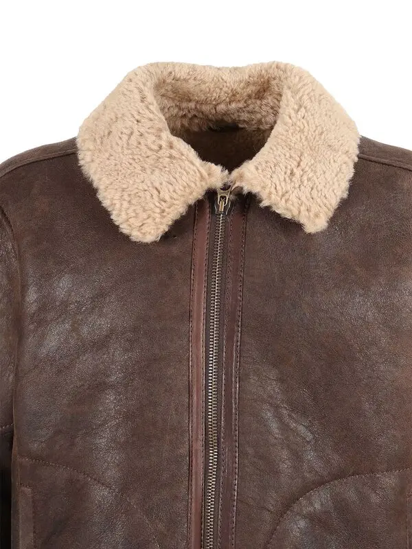 STEWART Shearling Leather Jacket