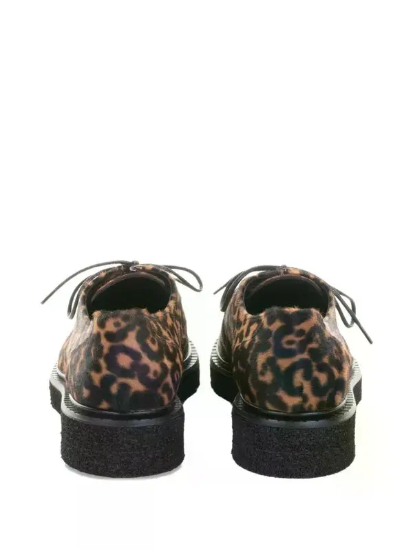 GUGLIELMO ROTTA 30mm Leopard-pattern Lace-up Derby Shoes