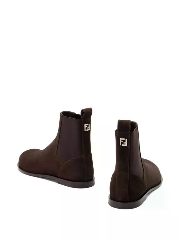 Fendi Elastic-panel Suede Boots