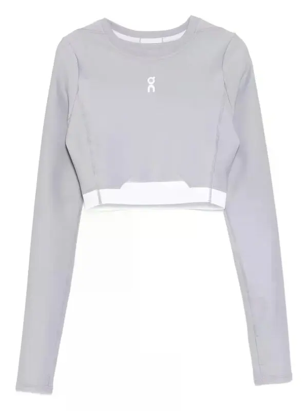 On Train Long-sleeved Crop Top