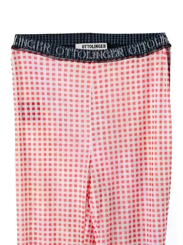 Ottolinger Gingham-print Trousers - Red
