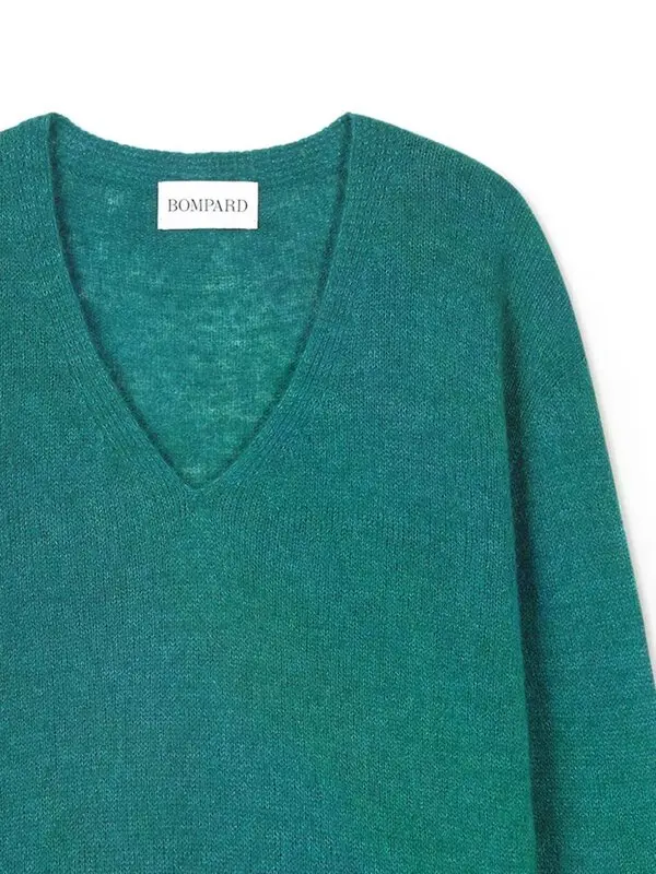 Eric Bompard V-neck Ribbed Sweater