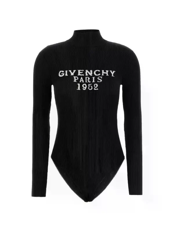 Givenchy High-neck Logo Bodysuit