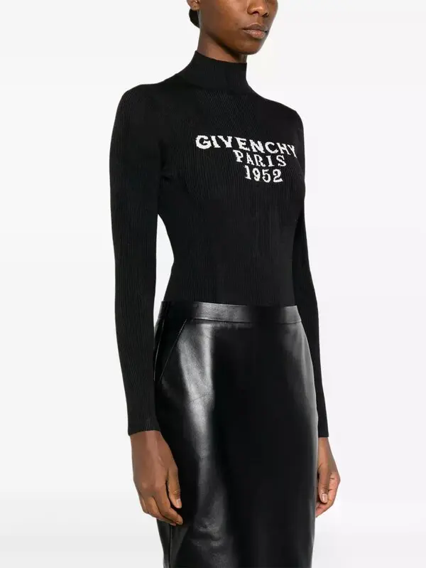 Givenchy High-neck Logo Bodysuit