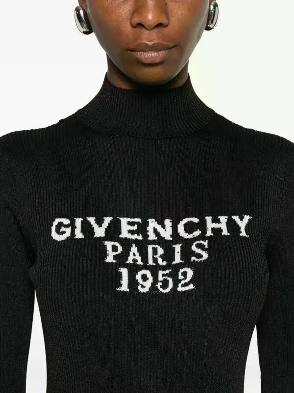 Givenchy High-neck Logo Bodysuit