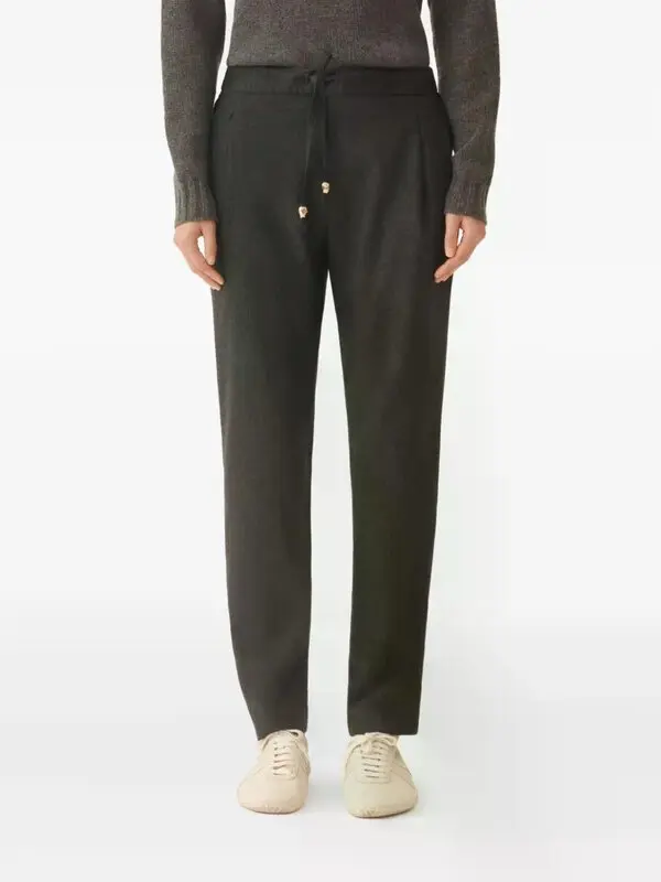 Fabiana Filippi Drawstring-fastening Wool-blend Pants