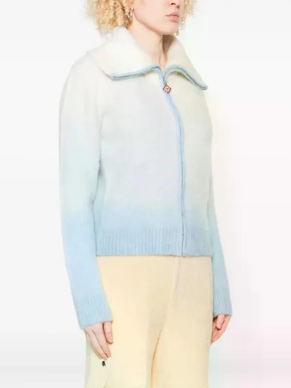 Casablanca Gradient Zip-up Cardigan
