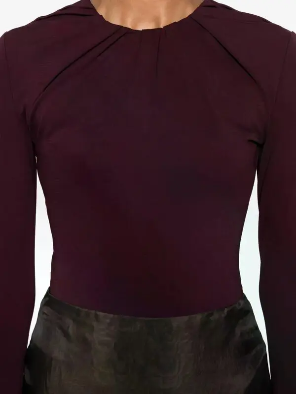 Viktor & Rolf Draped-neckline Bodysuit - Red