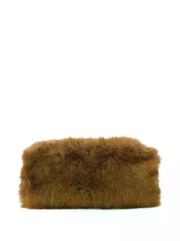 MSGM Faux-fur Clutch Bag